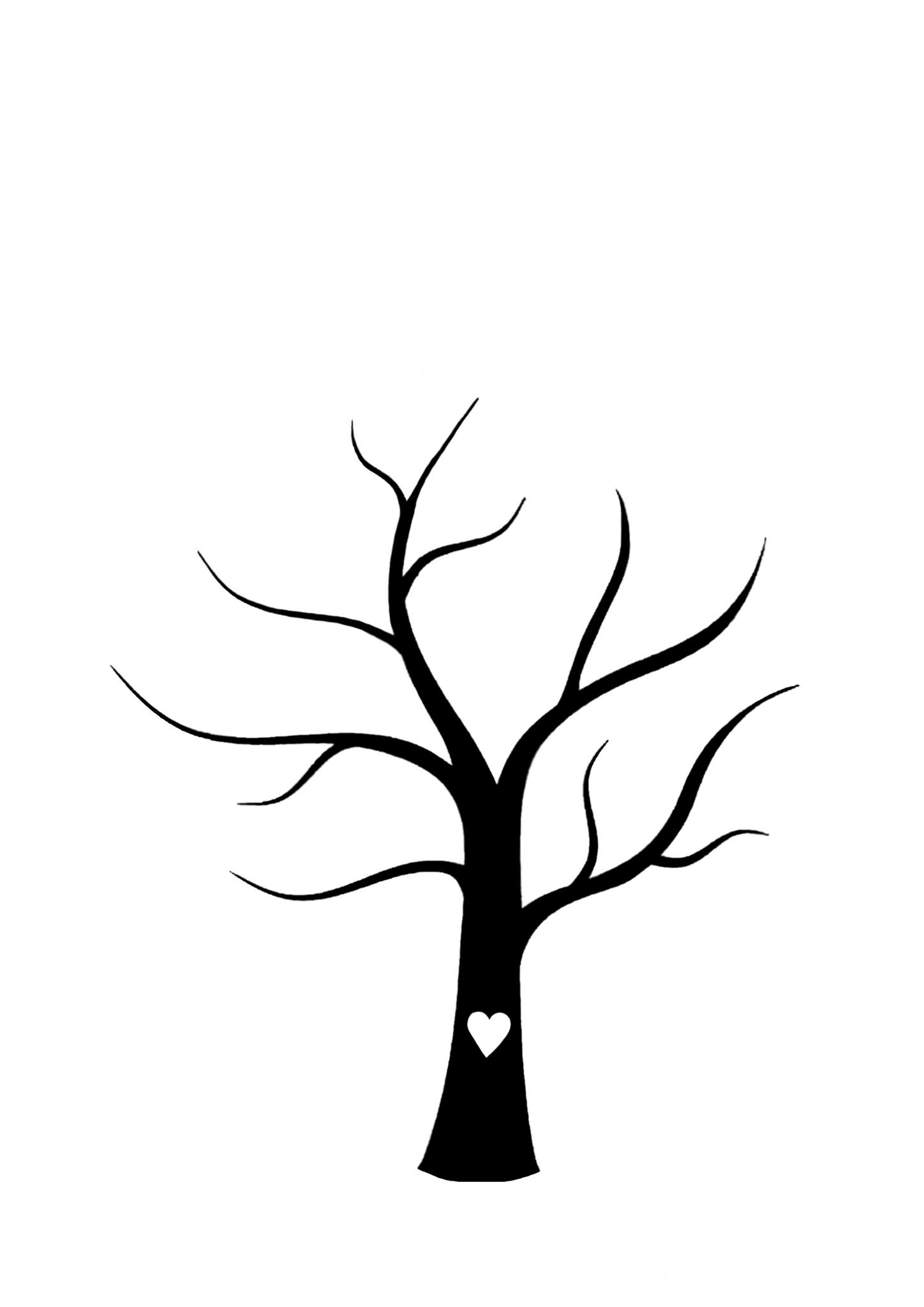 Fingerabdruck Baum Vorlage Zum Ausdrucken