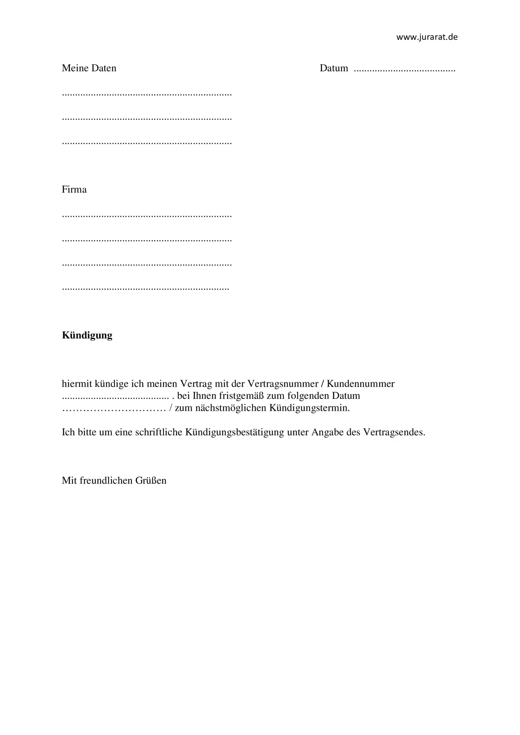 Sovd Kundigung Vorlage
