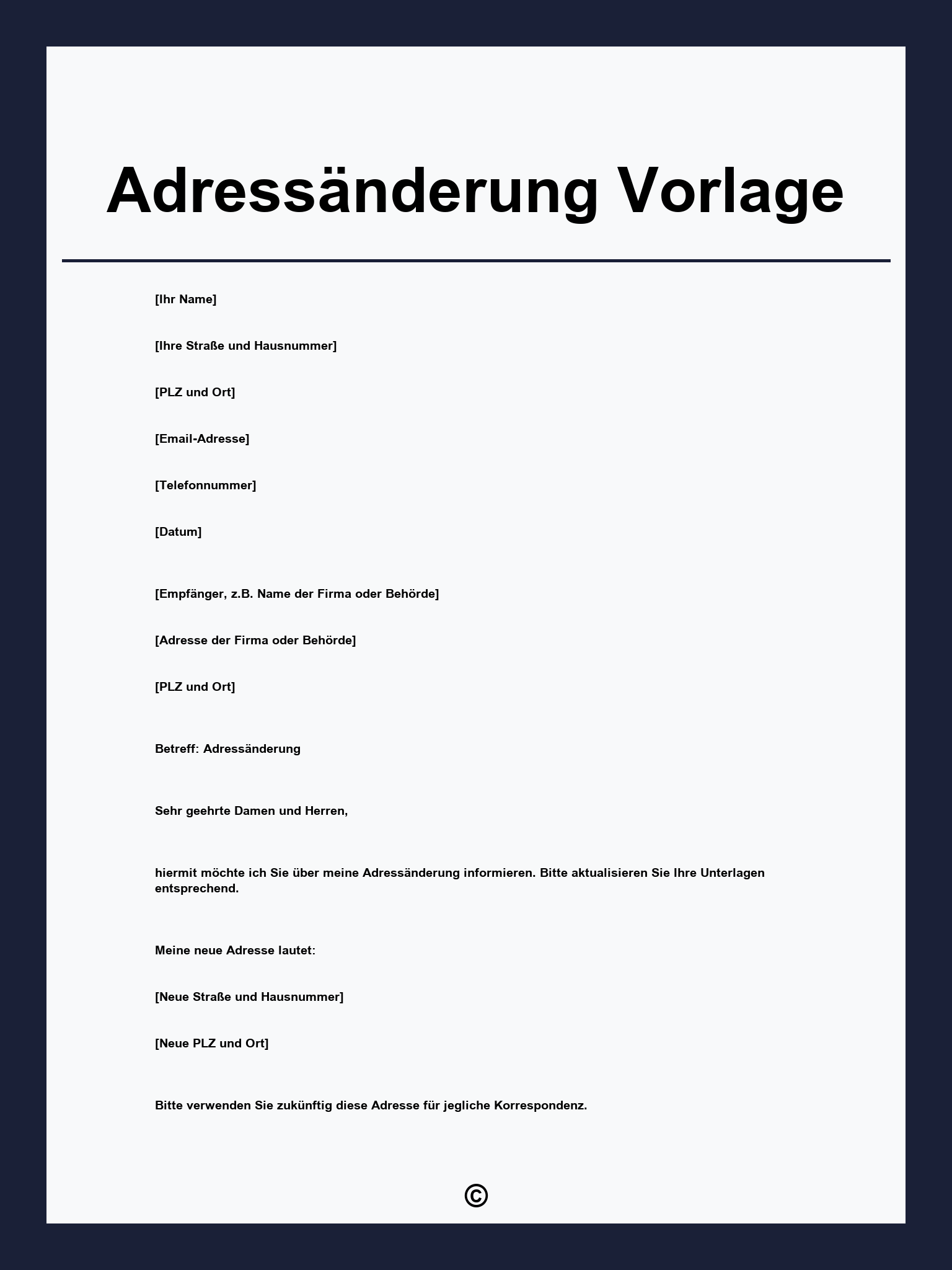 Verwunderlich Dak Adresse Ndern Ebenbild